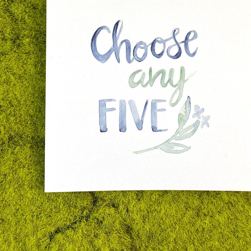 Watercolor Cards Hand Painted - Etsy