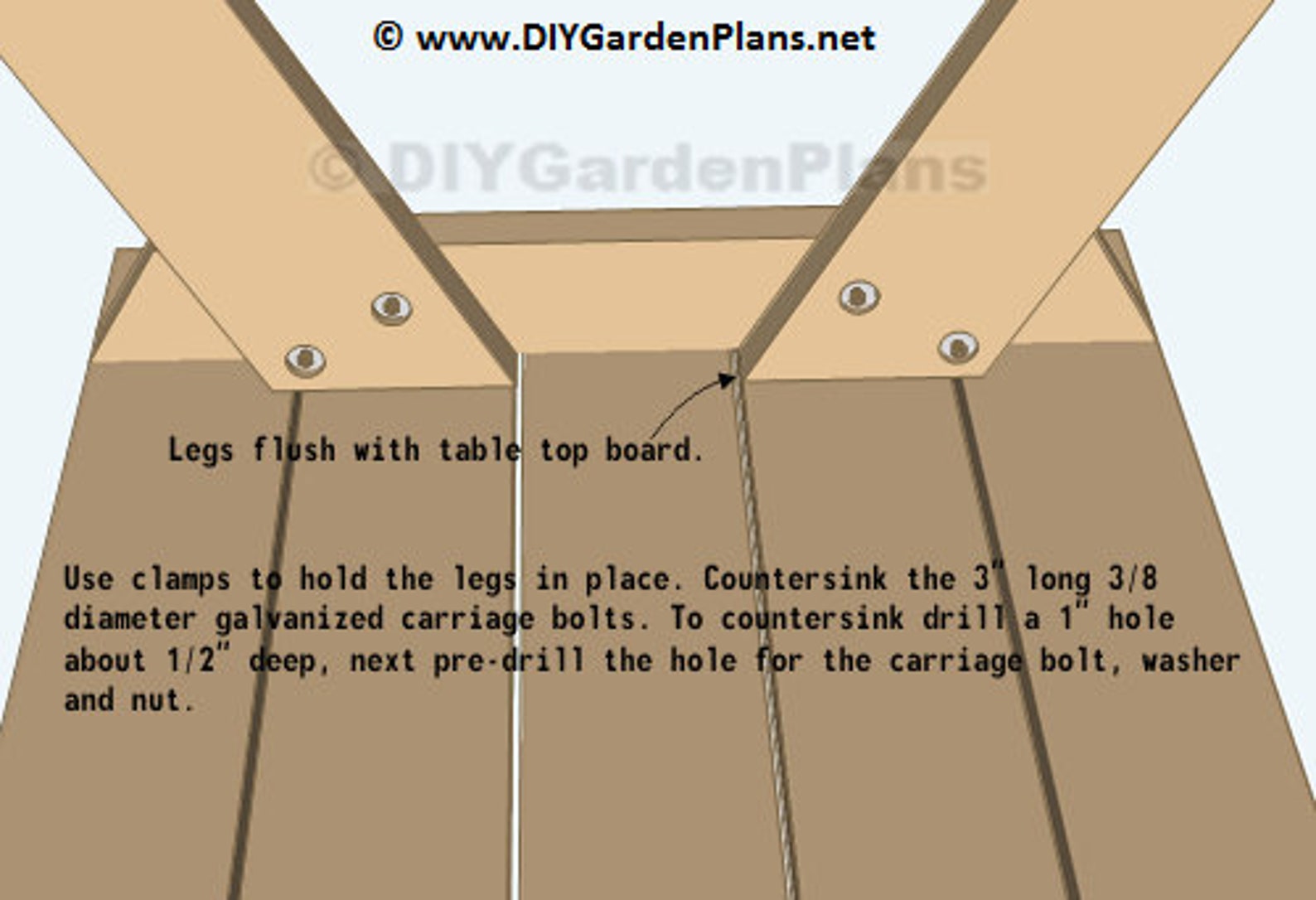 6 Foot Picnic Table Plans | PDF Download - Etsy