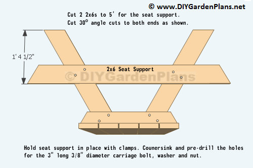 6 Foot Picnic Table Plans | PDF Download - Etsy