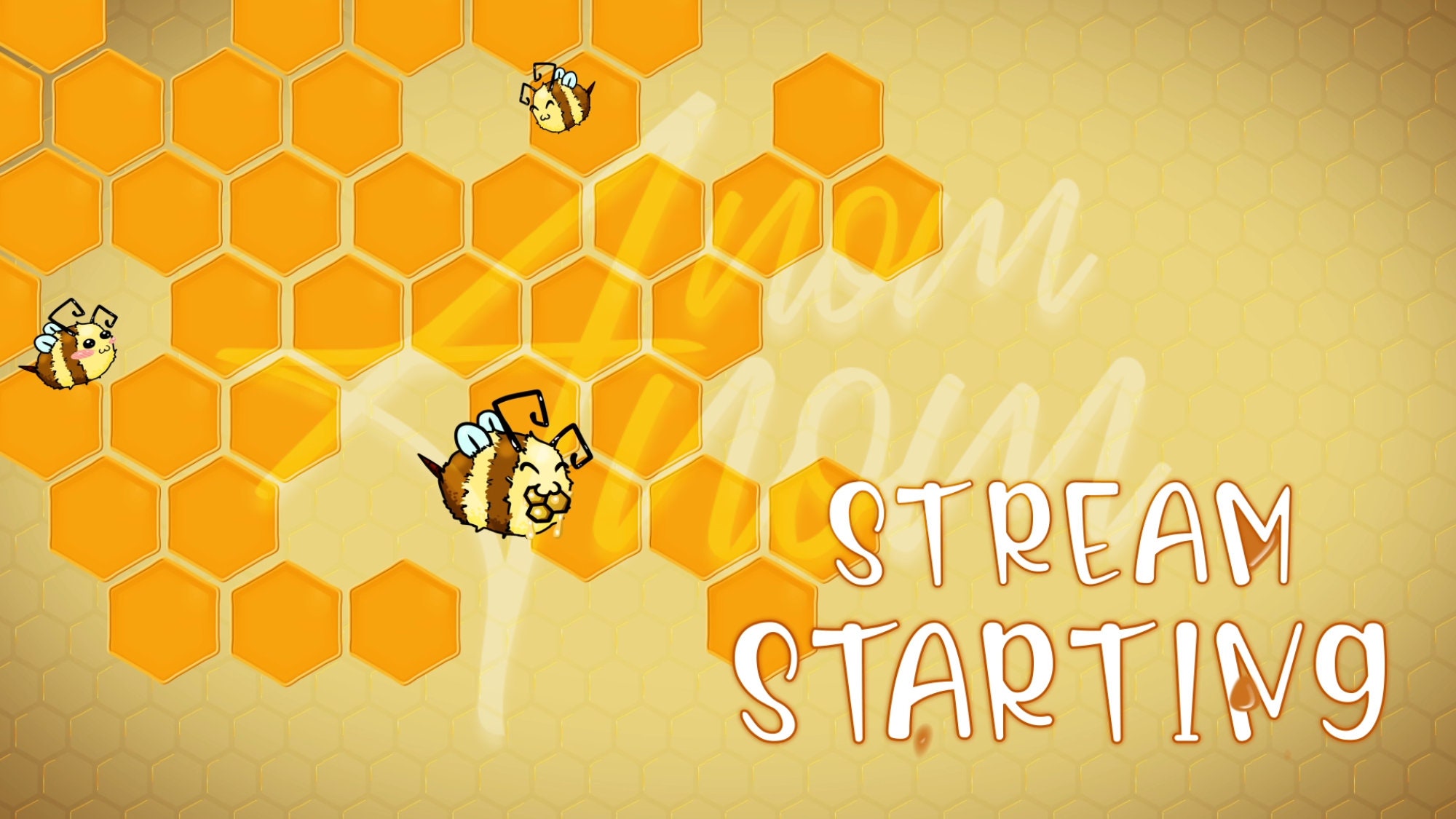 Animated Honey Bee Stream Screens +1 Offline Screen | BONUS Honey ...