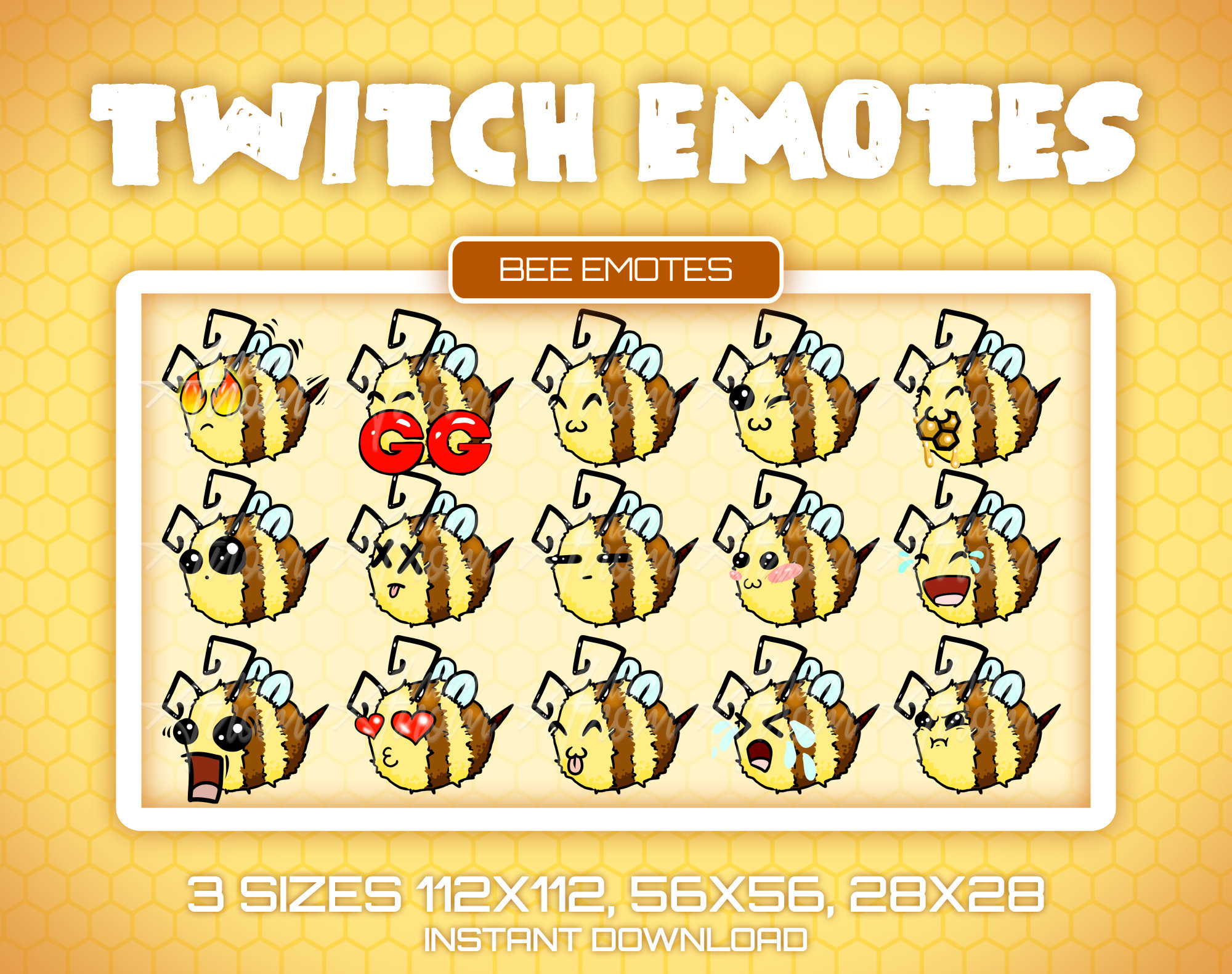 Animated Honey Bee Stream Bundle Everything You Need - Etsy