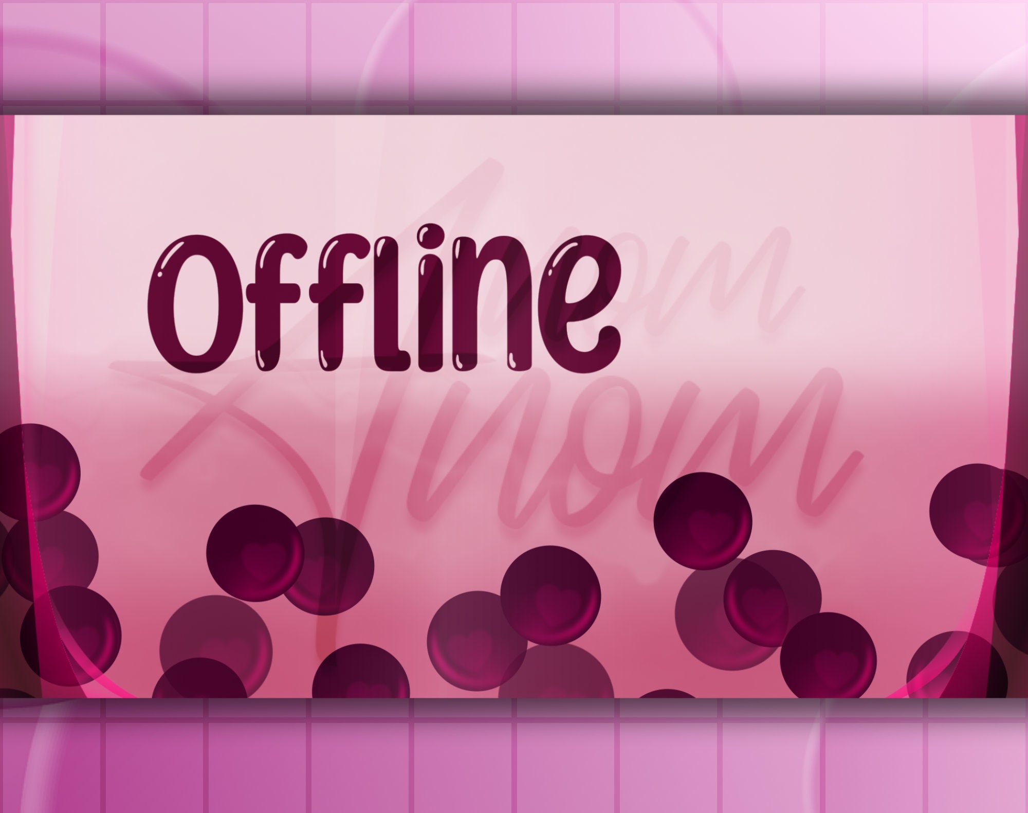 Animated Pink Boba Tea Stream Screens Stinger Wallpaper - Etsy