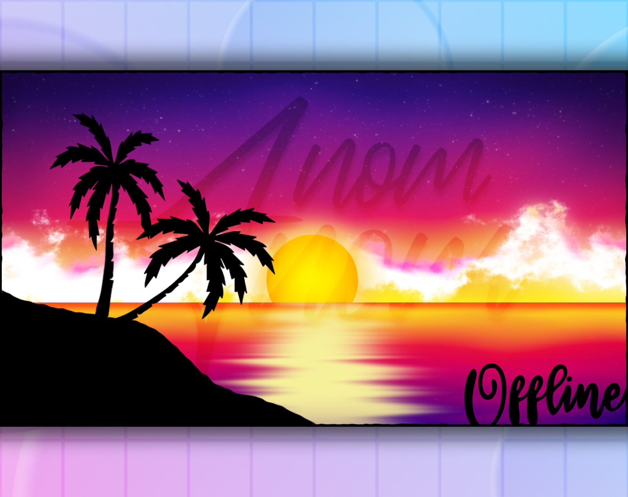 Animated Tropical Sunset | Stream Screens | Stinger | Wallpaper ...