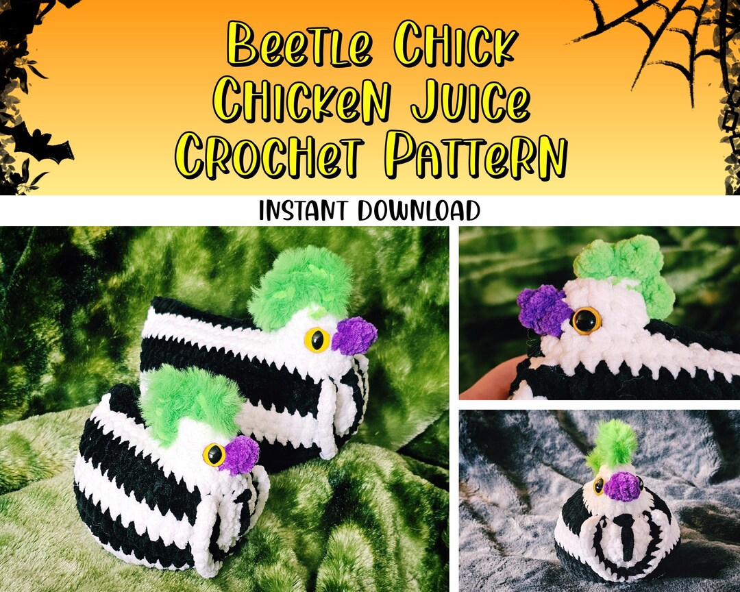 Beetle Chick & Chicken Juice | 2 in 1 | Crochet Pattern - Etsy