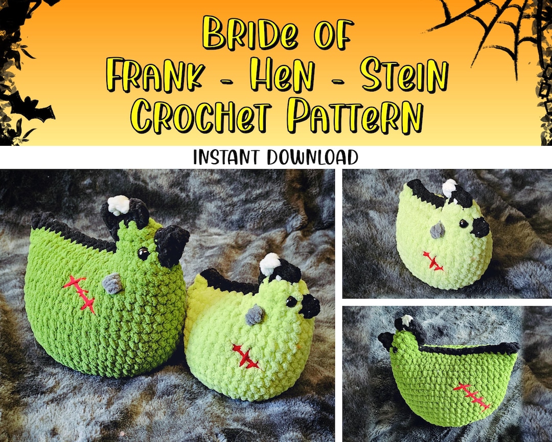 Bride of Frank-hen-stein | 2 in 1 | Crochet Pattern - Etsy
