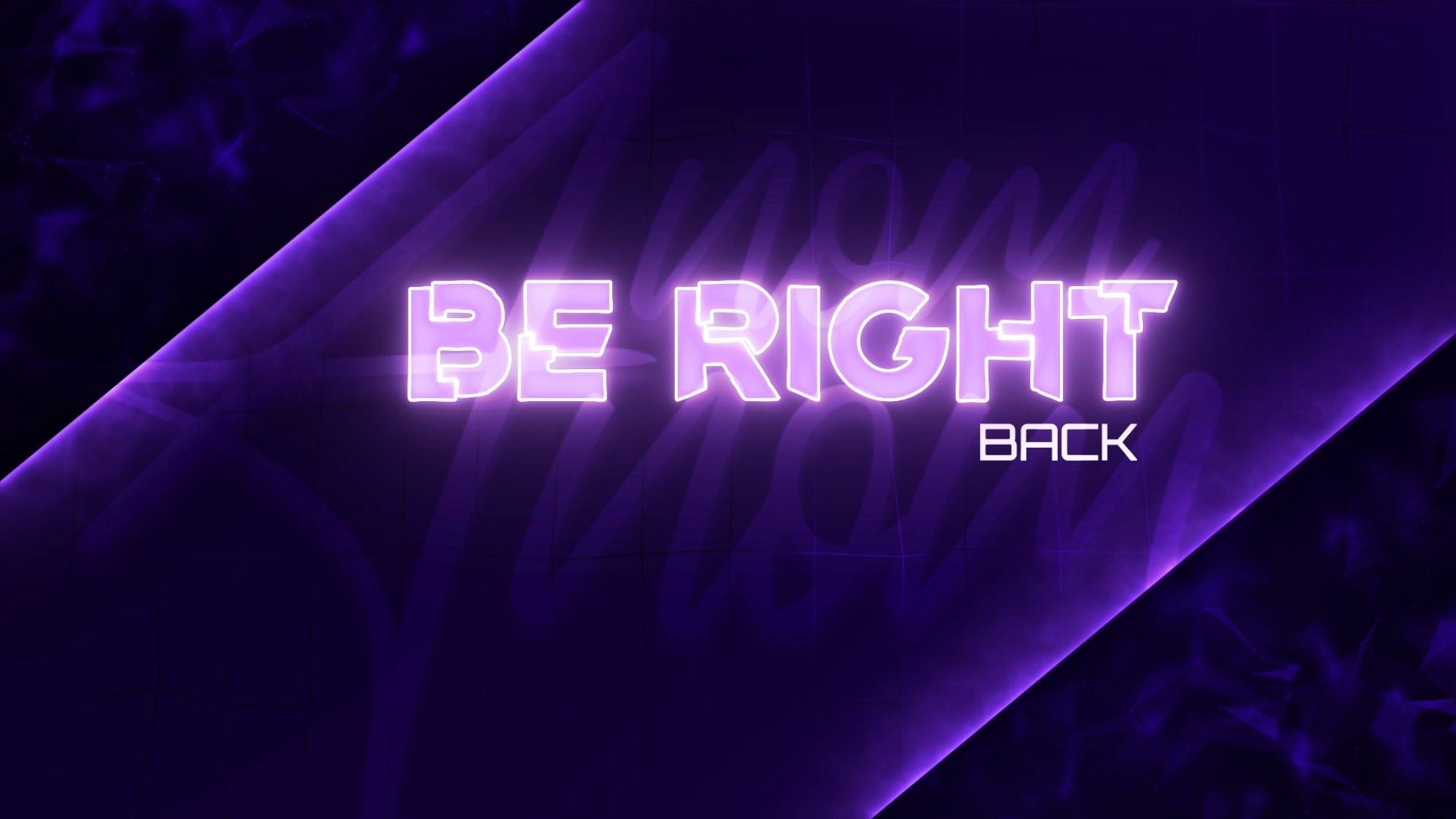 Animated Glitchy Techno Twitch Bundle in Black Light Purple Stream ...