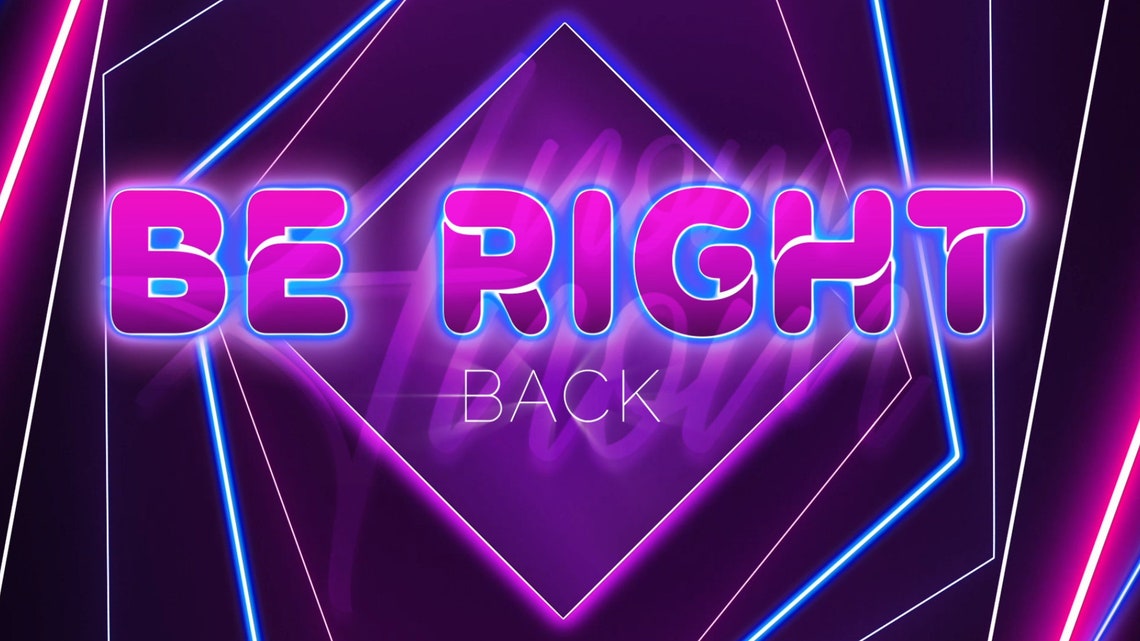 Animated Neon Purple Pink Twitch Bundle Stream Screens - Etsy