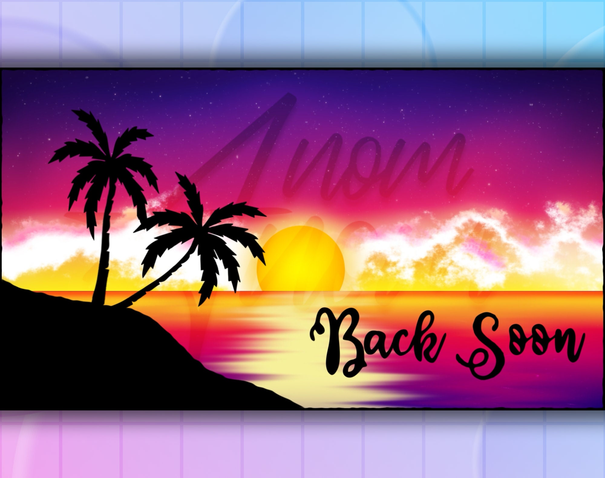 Animated Tropical Sunset Stream Bundle Everything You Need - Etsy