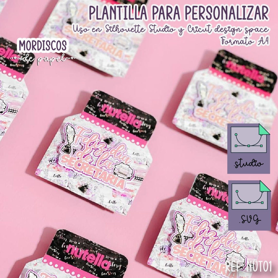 Template para elaboración de reempaque mini nutella - Etsy México