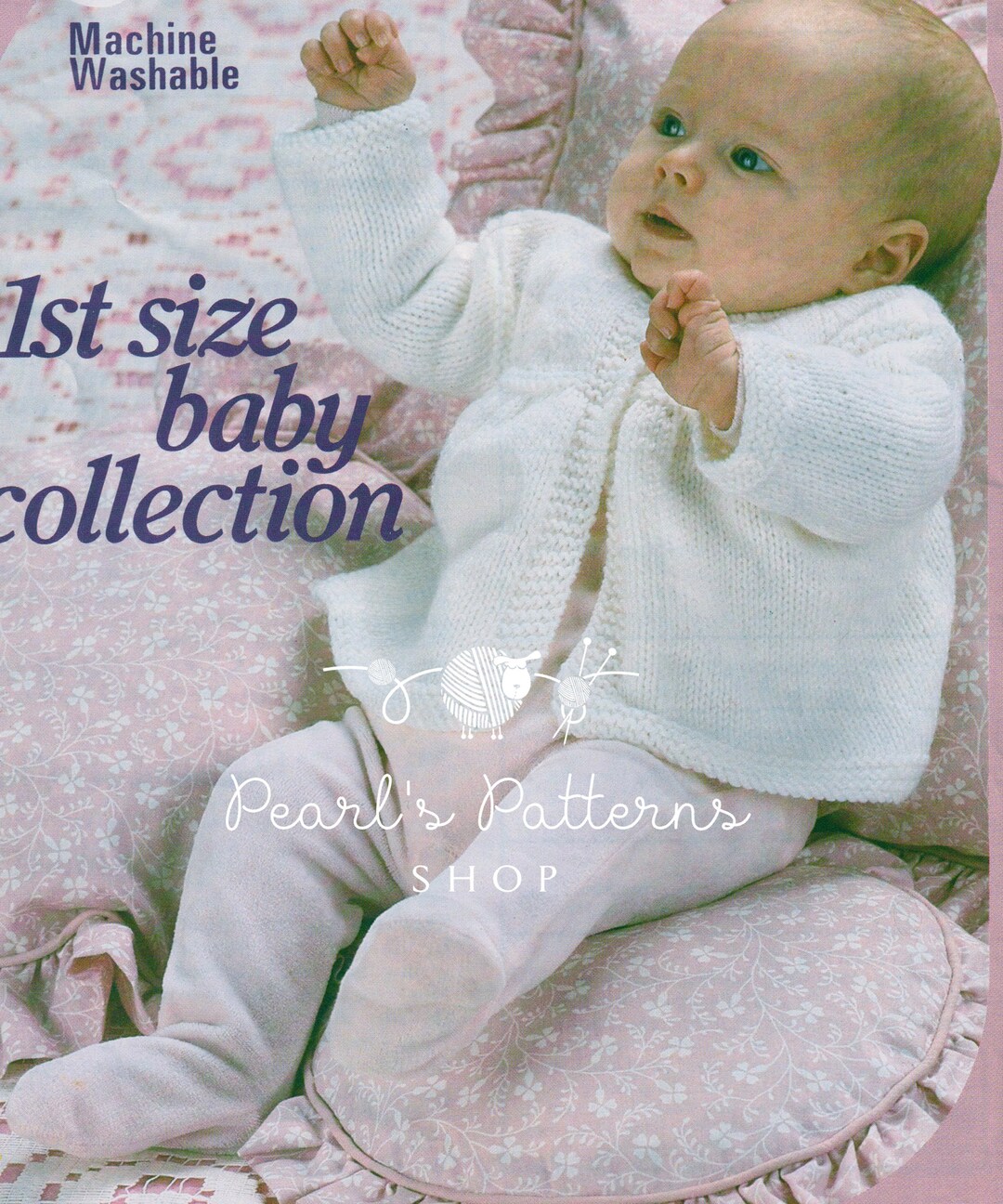 Knitting Pattern Baby Matinee Coats Collection Instant Download Pattern ...