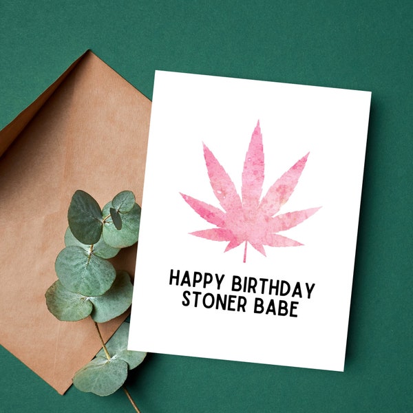 Weed Birthday Card - Etsy