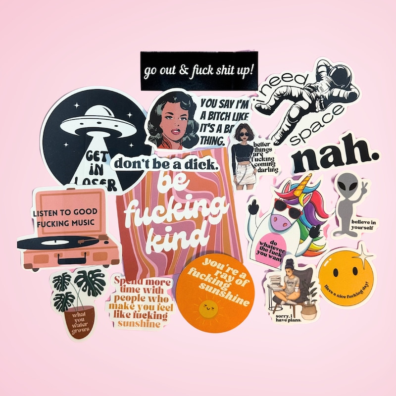 Funny Adult Stickers - Etsy