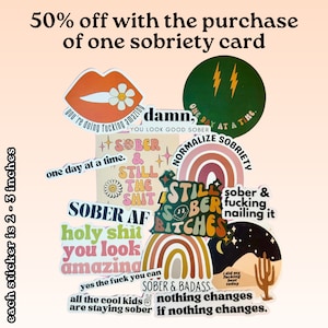 Happy Sober Birthday Card Recovery Birthday Card Sobriety Birthday Card ...