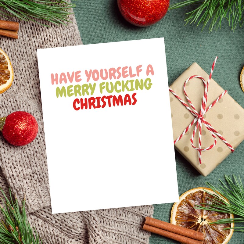 Rude and Inappropriate Christmas Cards - Etsy
