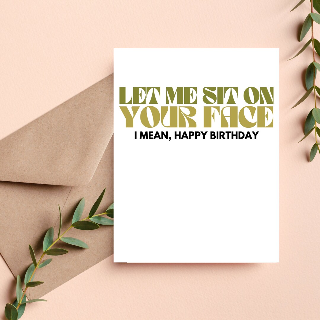 Birthday Card for Boyfriend Funny Inappropriate Birthday Card Boyfriend ...