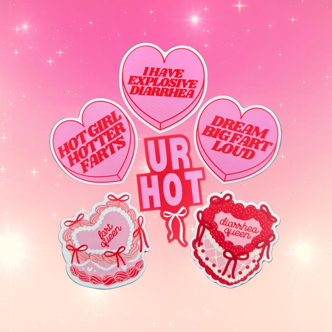 Funny NSFW Stickers Fart Queen Diarrhea Queen Hot Girls With IBS Dream ...