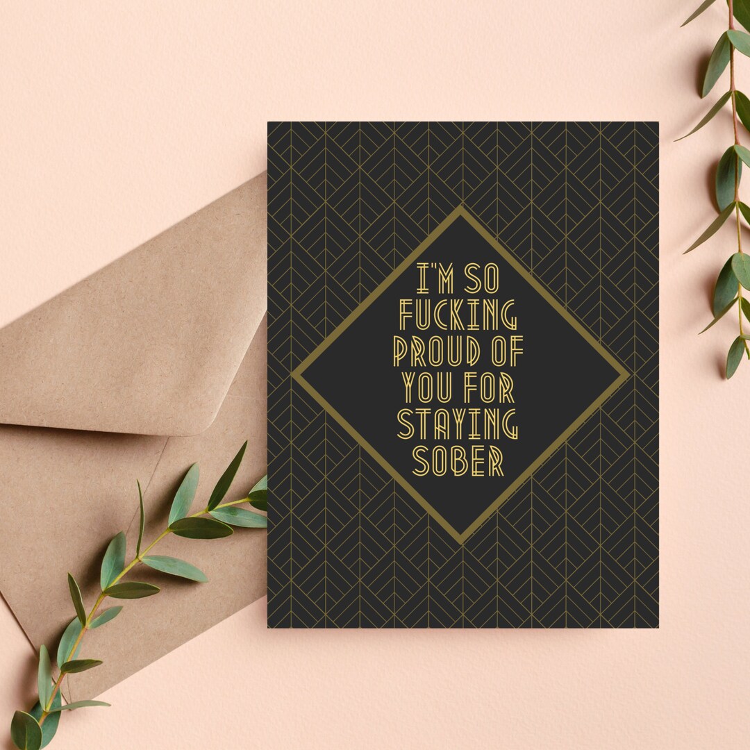 Sobriety Gift for Men, Addiction Recovery Gift, Sobriety Card for Women ...