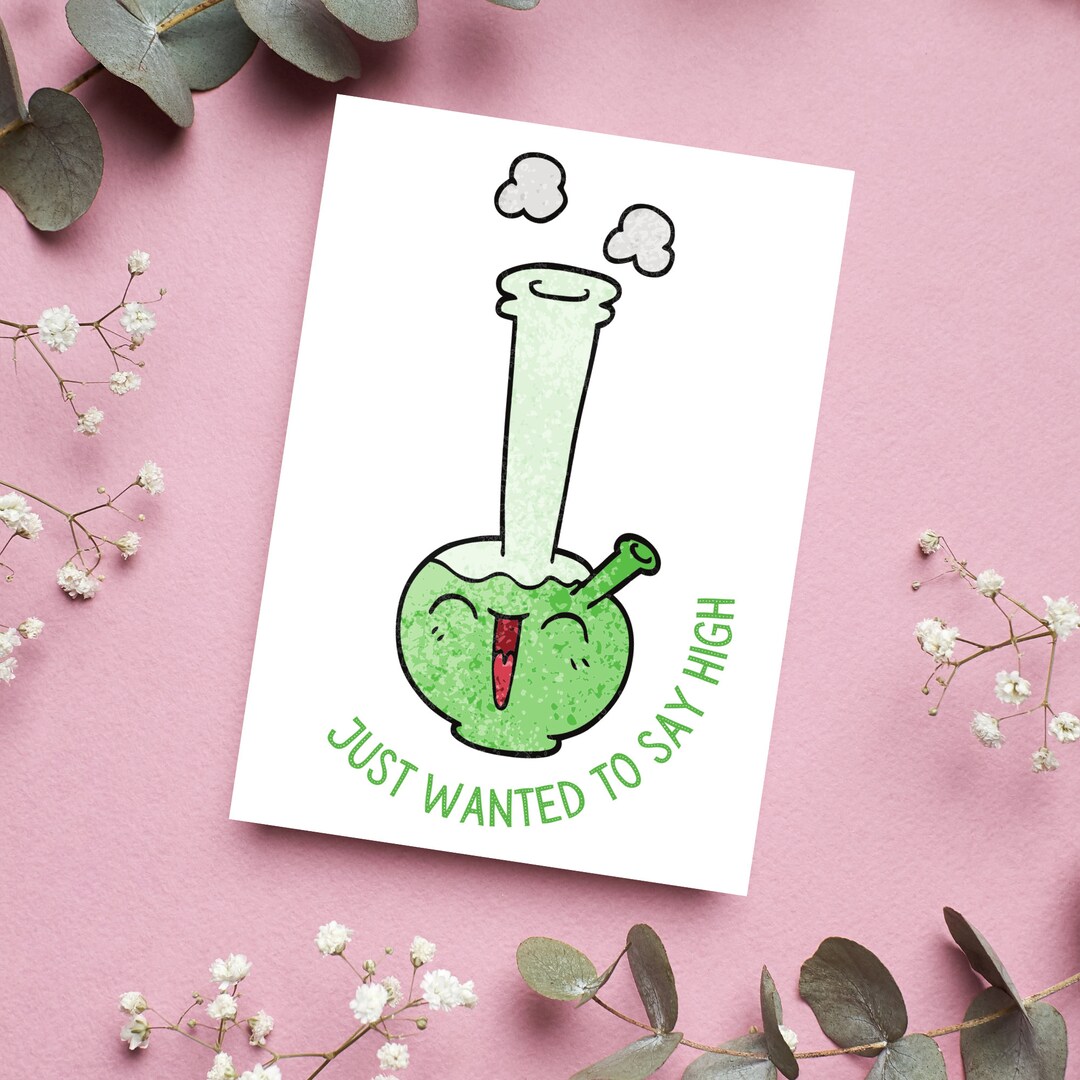 Cheeky 420 Greeting Cards Funny Weed Cards Thinking of You Card for ...