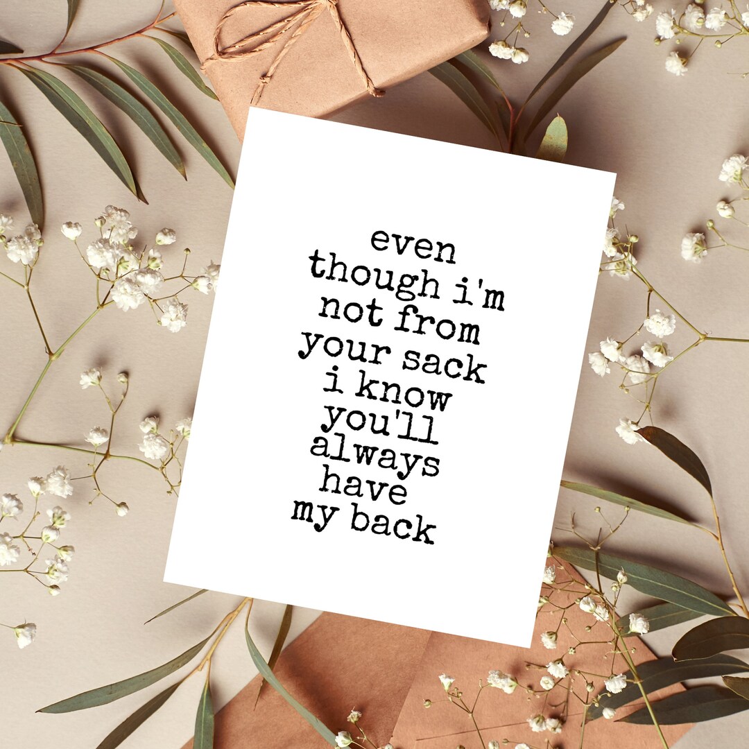 Stepfather Father's Day Card | Stepdad Fathers Day Card | Step Dad ...