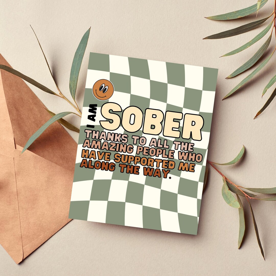 Sobriety Gift for Sponsor, Recovery Card, You Saved Me Card, AA Sponsor ...
