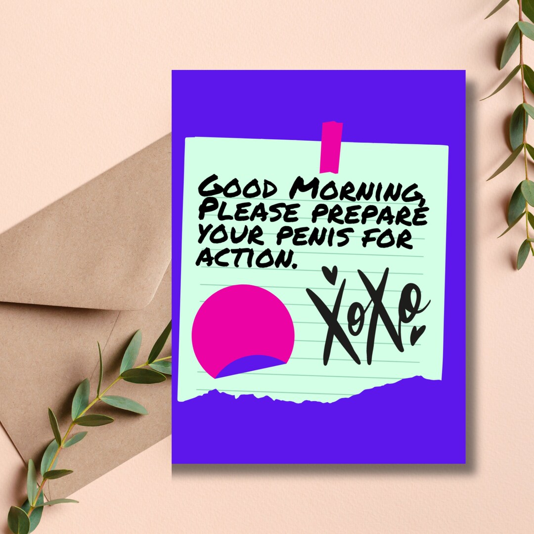 Raunchy Greeting Card for Him Dirty Greeting Card for Boyfriend or ...