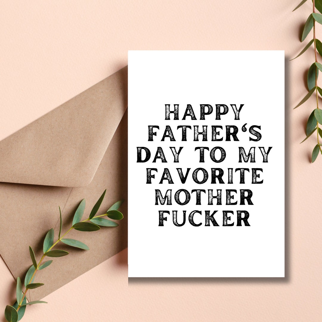 Rude Fathers Day Card | Joke Fathers Day Card | Hilarious Father's Day ...