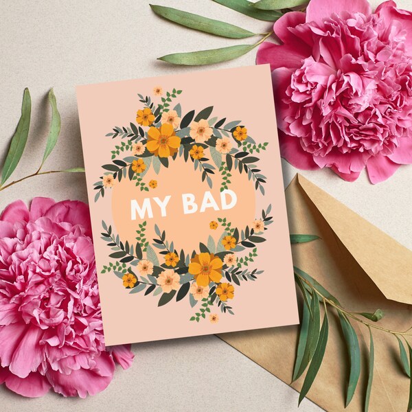 Funny Apology Card - Etsy