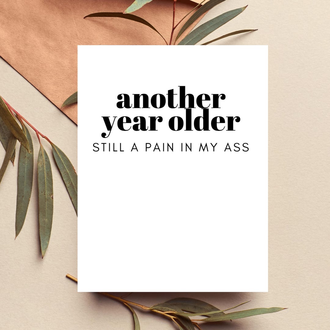 Rude Birthday Card, Hilarious Cards, Offensive Birthday Card ...