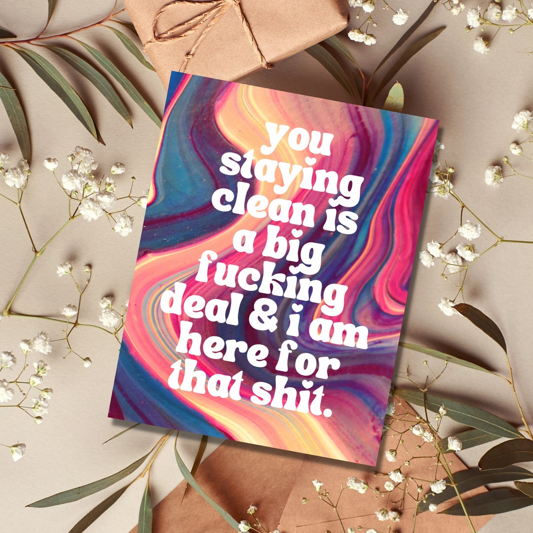 Addiction Recovery | NA Recovery Gift | Proud of You for Staying Clean ...