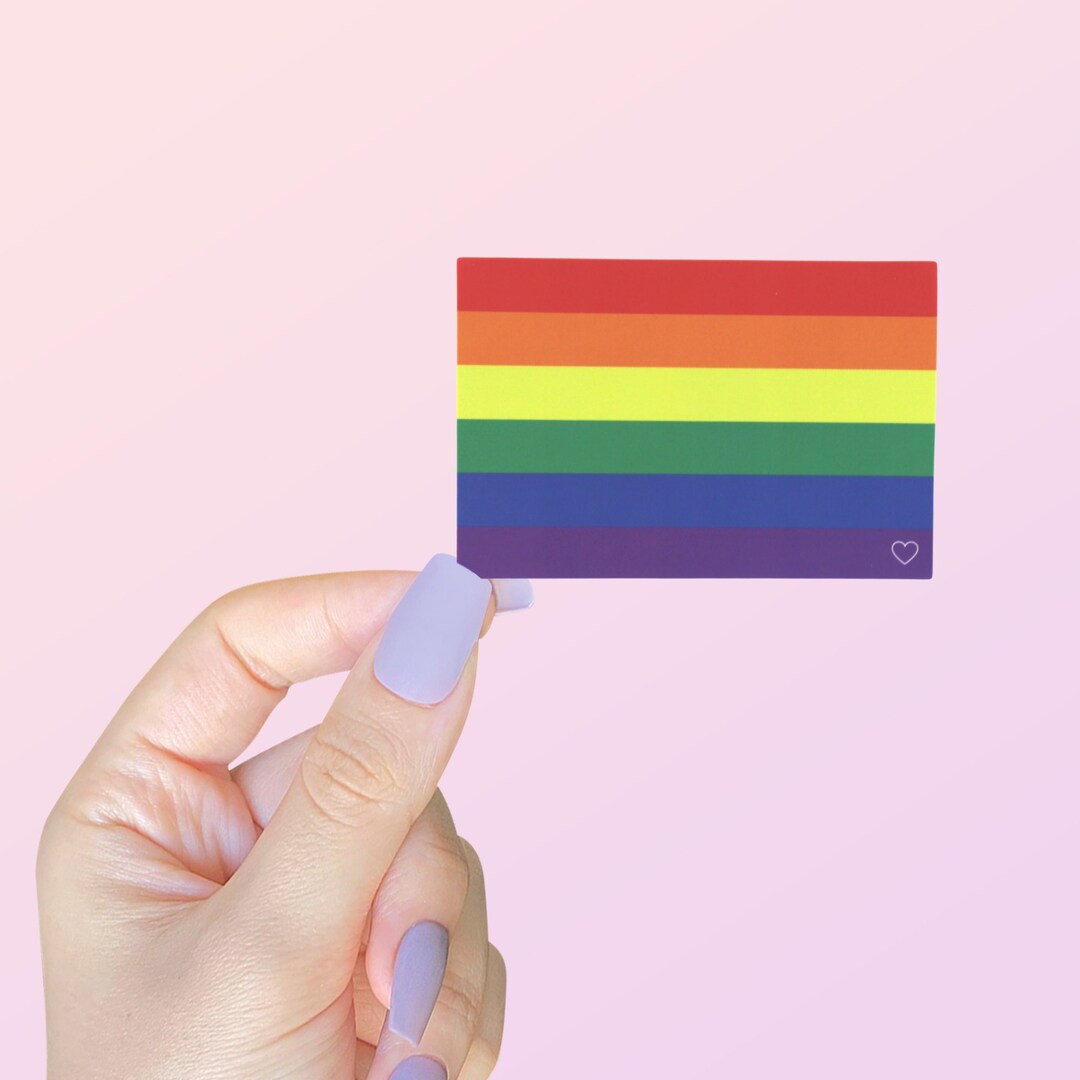 Subtle Pride Rainbow Flag Pride Sticker Gay Pride Stickers Queer