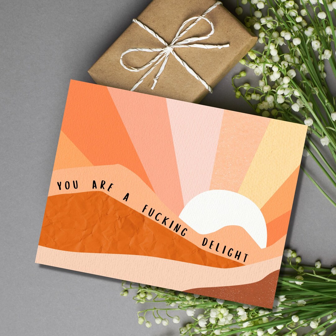 You Are A Delight Card Funny Just Because Card You Are - Etsy