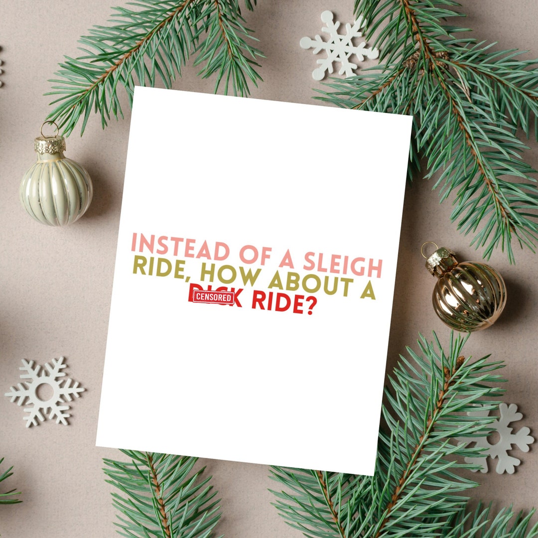 Naughty Christmas Cards Dirty Christmas Cards Sexy Christmas Card ...