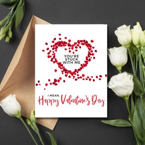 Witty Valentines Day Card Funny Valentine's Day Card for Spouse You're ...