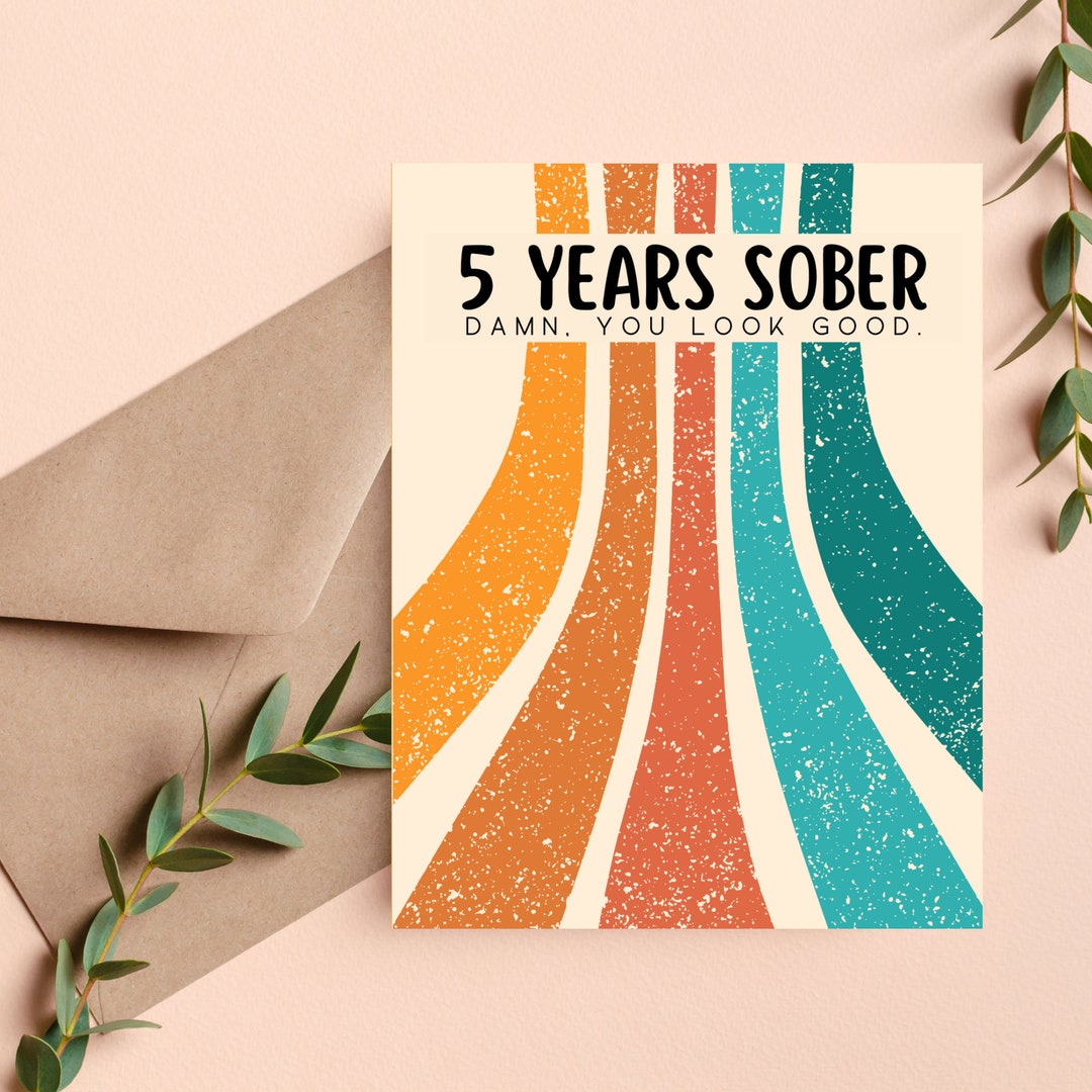 5 Years Sober Sobriety Birthday We Do Recover Gift For Sponsor