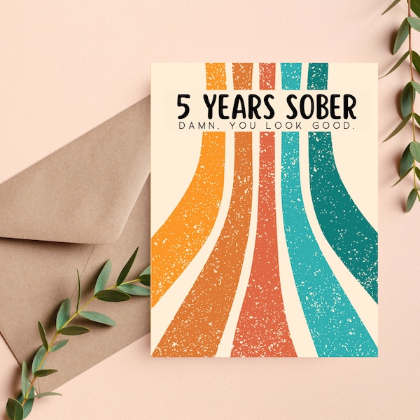 5 Years Sober - Etsy Australia