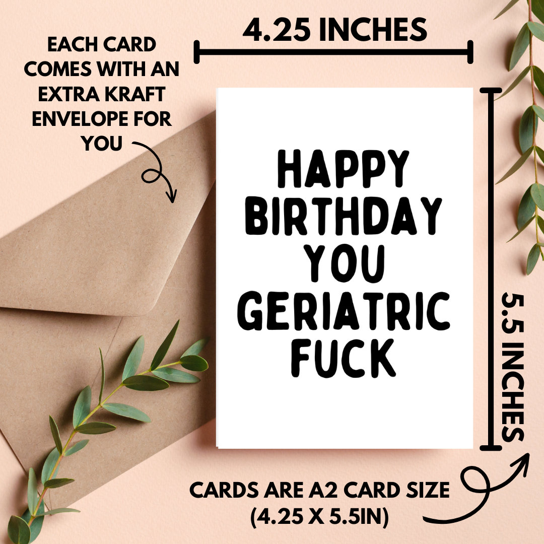 Insulting Birthday Card | Rude Birthday Card | Inappropriate Birthday ...