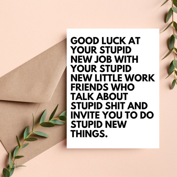 Funny Cards for Leaving a Job - Etsy