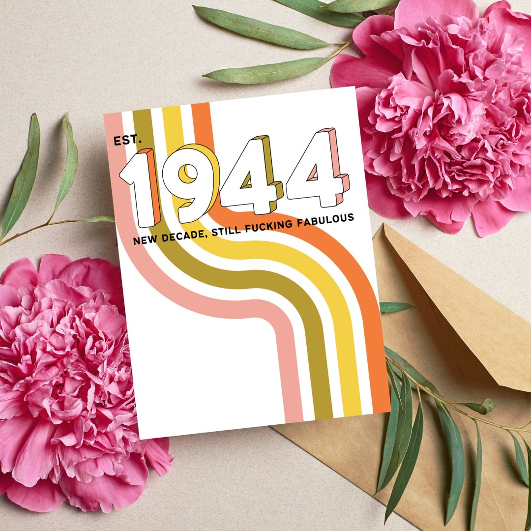 80th Birthday Gift, 80th Birthday Card, 80th Birthday Gift for Women ...