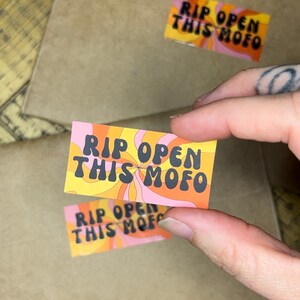 Rip Open This Mofo, Envelope Sticker, Envelope Seal, Hilarious Seal ...