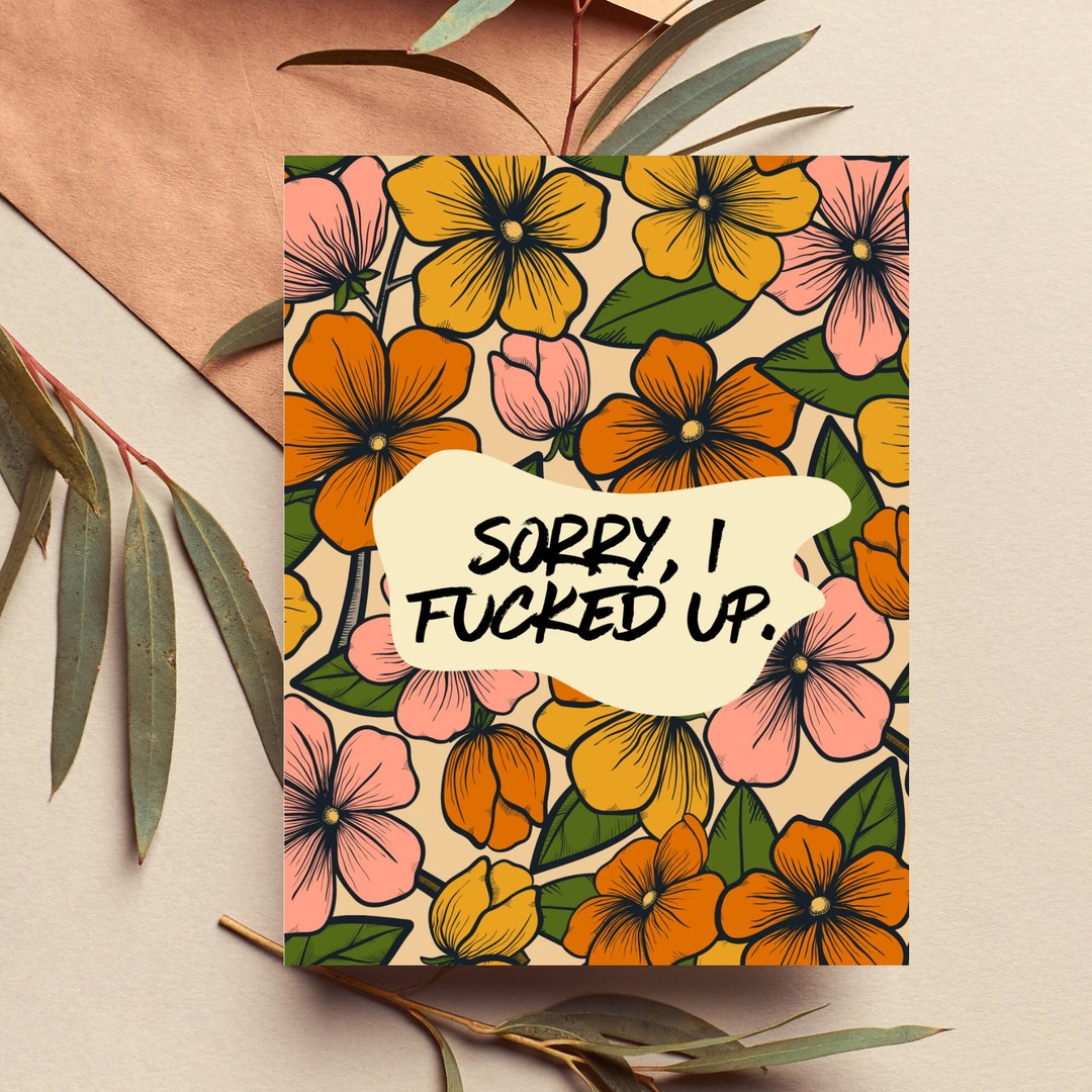 Apology Gift Im Sorry Card Forgive Me Funny Apology Gift Im Sorry Gift ...