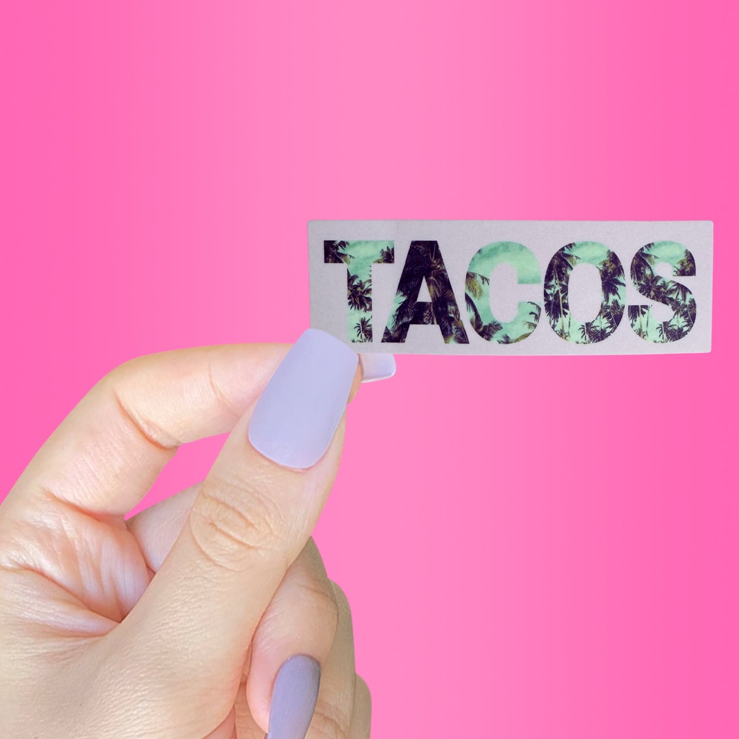 Taco Sticker, Cute Food Stickers, Mexican Sticker, Mexican Food Lover ...
