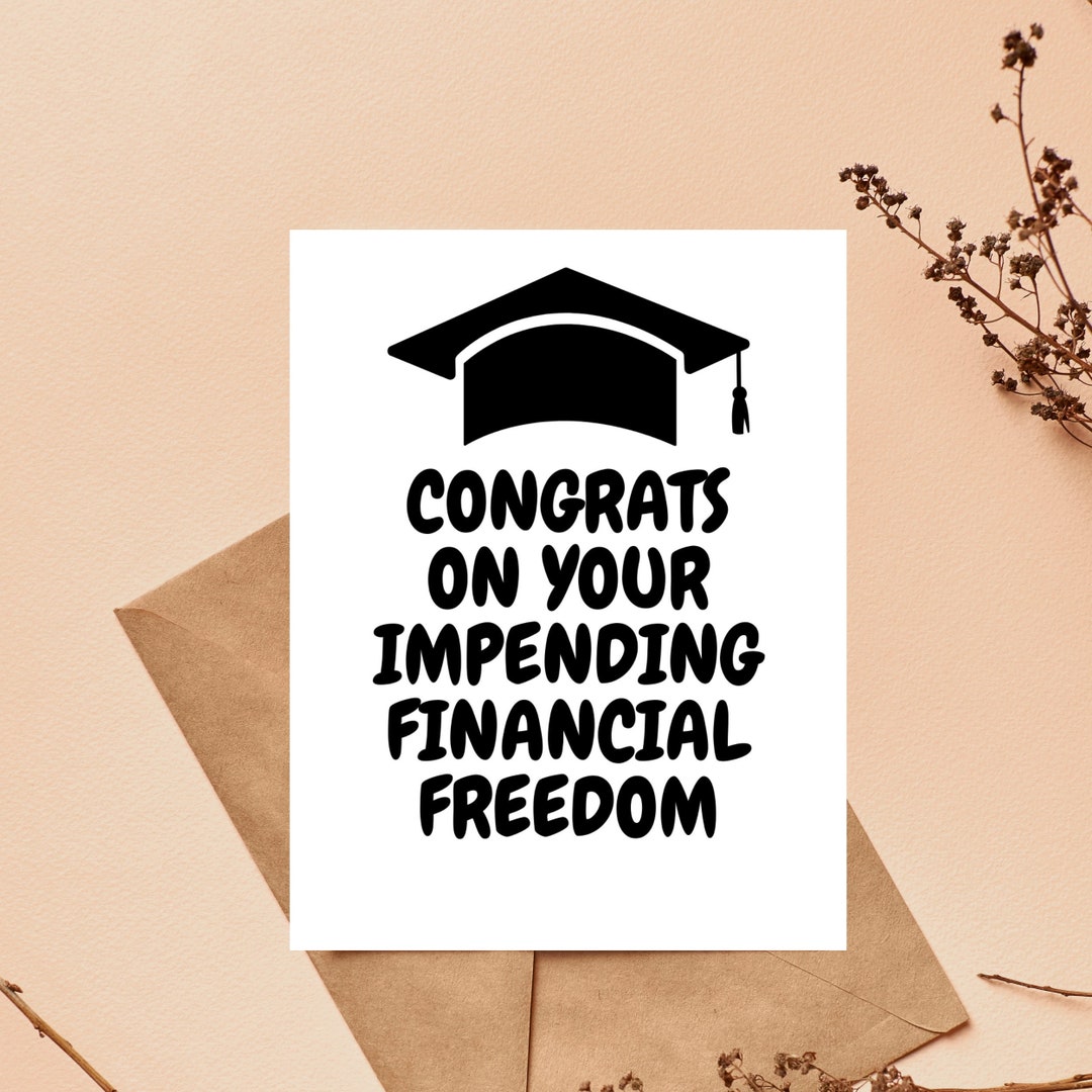 Graduation Card Funny, Congrats Grad, Class of 2024, College Graduate ...