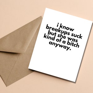 Hilarious Breakup Card for Him Cheeky Breakup Card for Men - Etsy