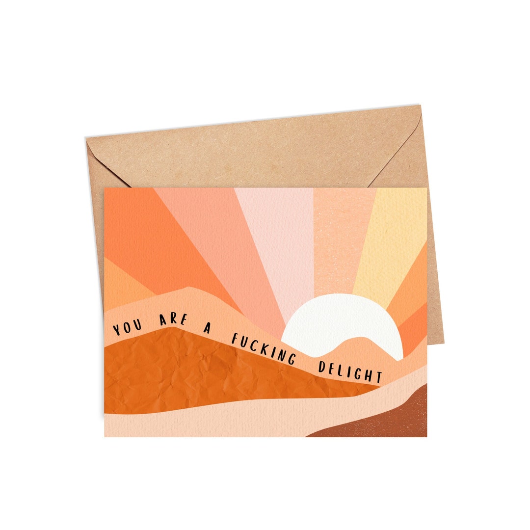 You Are A Delight Card Funny Just Because Card You Are - Etsy