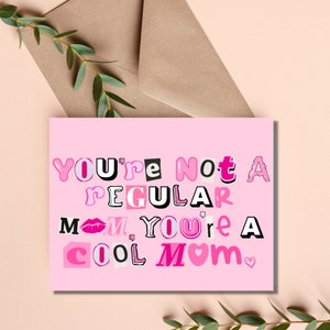 Not Regular Cool Mom Card Humorous Mothers Day Card - Etsy