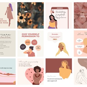 20 Self Care, Self Love Social Media Graphics, Love Yourself, Love ...