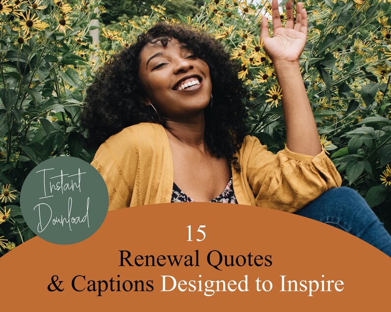 15 Inspiring renewal Quotes and Captions, Use Captions on Social Media ...