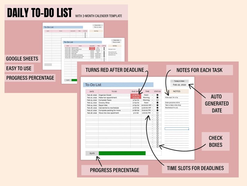 Weekly Planning Template Bundle | Google Sheets | Workout Planner ...