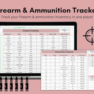 Firearm & Ammunition Tracker | Google Sheets Template - Etsy