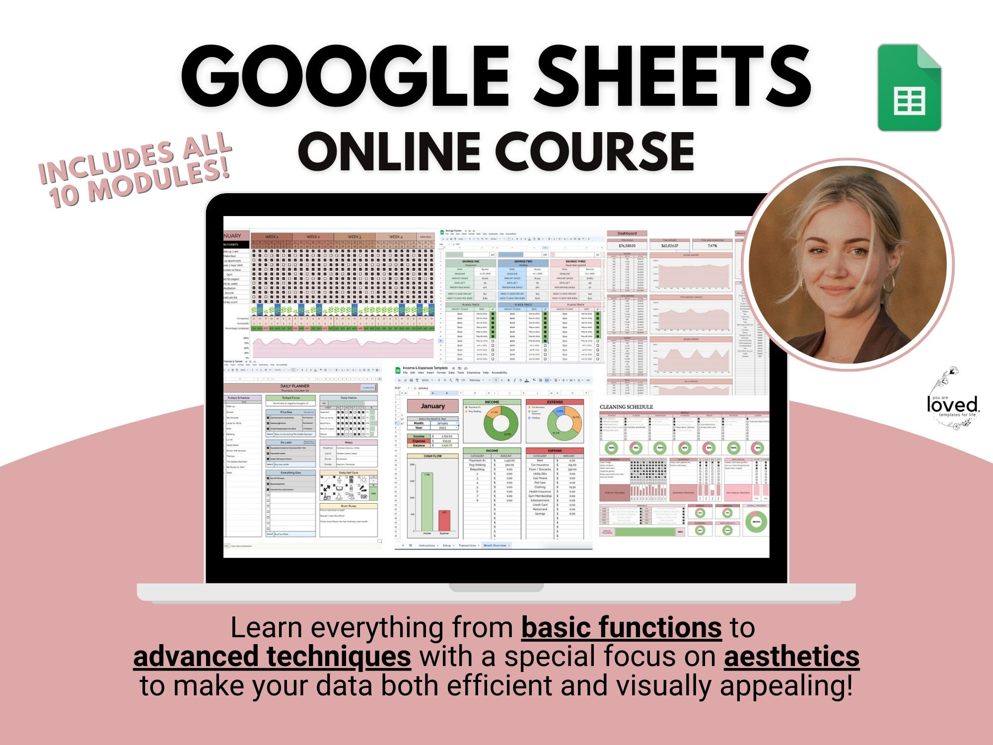 Google Sheets Masterclass | Spreadsheet Course | Online Course - Etsy